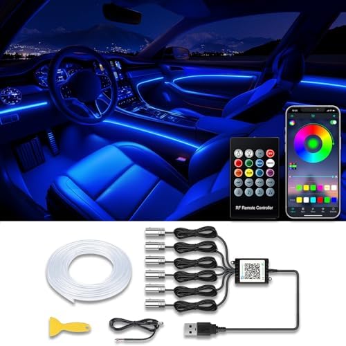 Amazon.com: Jushope Car LED Strip Lights, USB Interior Ambient Lighting ...