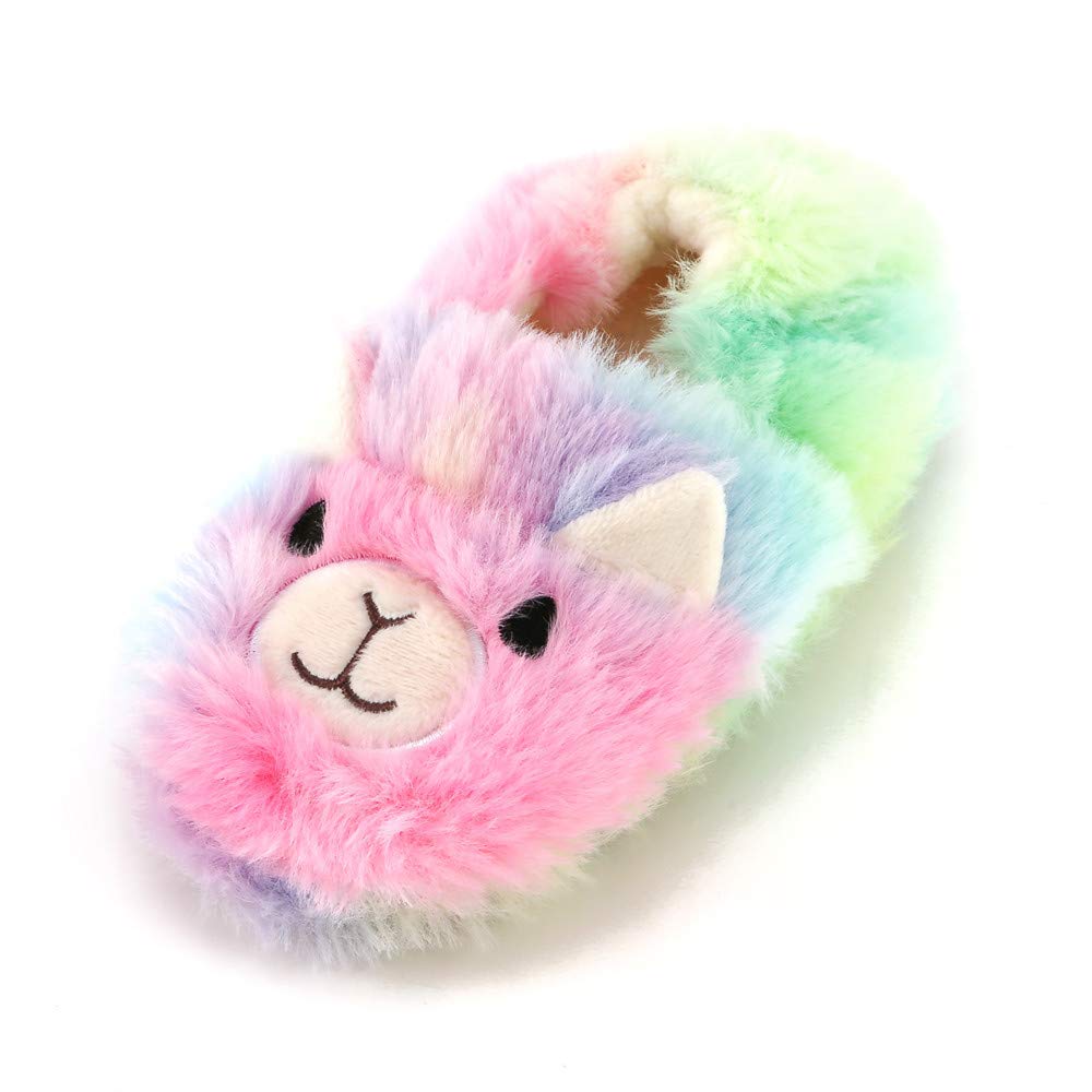 Amazon.com | Csfry Baby Girl's Premium Soft Plush Slippers Cartoon Warm ...