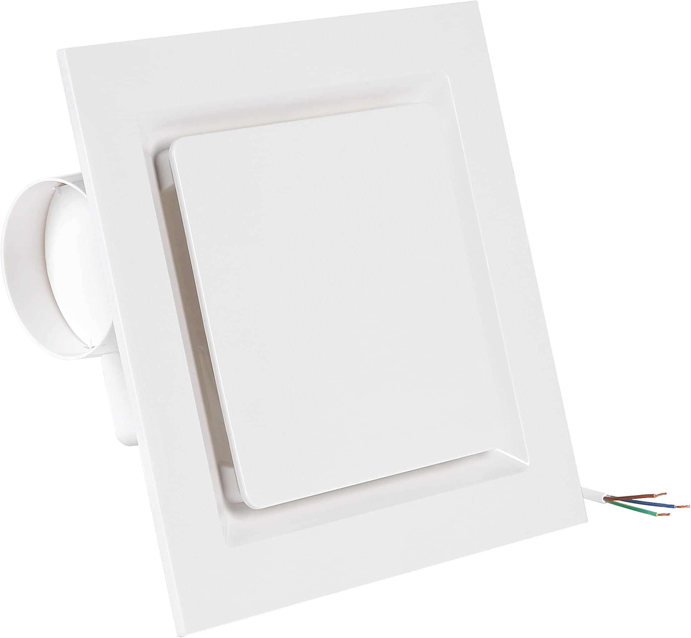 Amazon.com: Hon&Guan Bathroom Exhaust Fan, Quiet Square Bathroom Vent ...