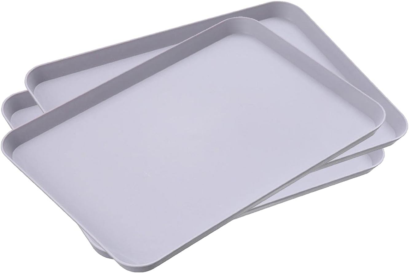 Amazon.com: LtyTz 3 Pack 8 x 12 Inch Plastic Tray Blue - Restaurant ...
