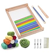 Amazon.com: LYKTRIX Weaving Loom for Kids, Wooden Weaving Kit, Loom Kit ...