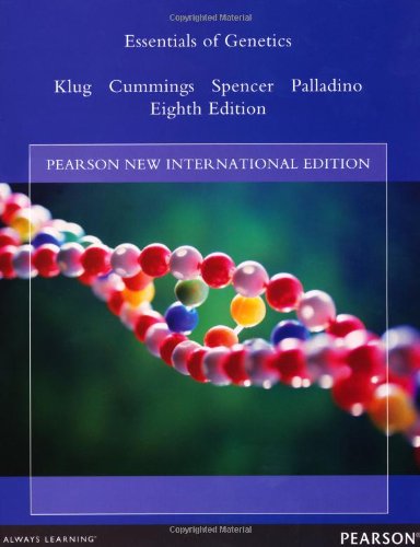 Essentials of Genetics: Pearson New International Edition : Klug ...