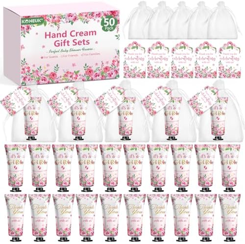 Amazon.com : KONEUK 50 Pack Bulk Hand Cream Sets, Bridal Shower Favors ...