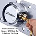 MASTERLOCK M736XKADCCSEN Hidden Shackle Lock with Hasp, Keyed Padlocks ...