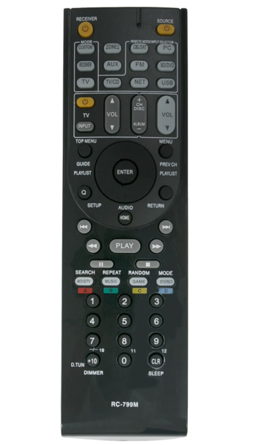 Amazon.com: New RC-799M Replaced Remote Control Compatible with Onkyo AV Receiver HT-S3500 HT ...