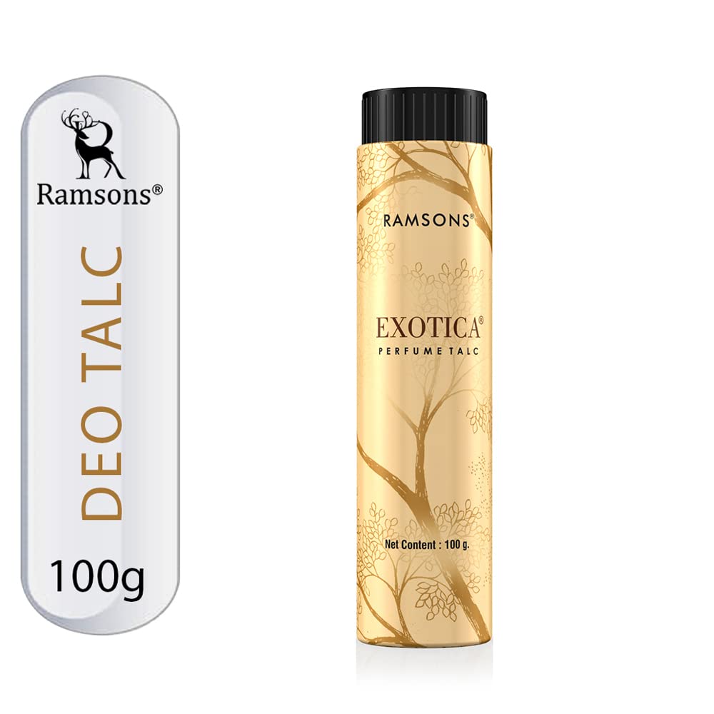 Ramsons Exotica Perfume Talc 100gm |Fragranced Talcum Powder For Men ...