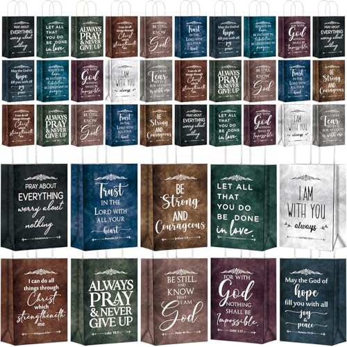 Amazon.com: Skyygemm 120 Pcs Christian Paper Bags Bulk Gift Religious ...