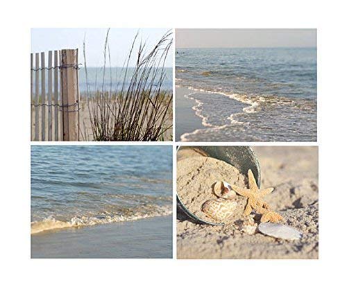 Amazon.com: Ocean Beach Themed Decor, Nautical Photography Print Set of ...