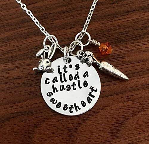 Amazon.com: Zootopia inspired necklace-it's called a hustle-bunny ...