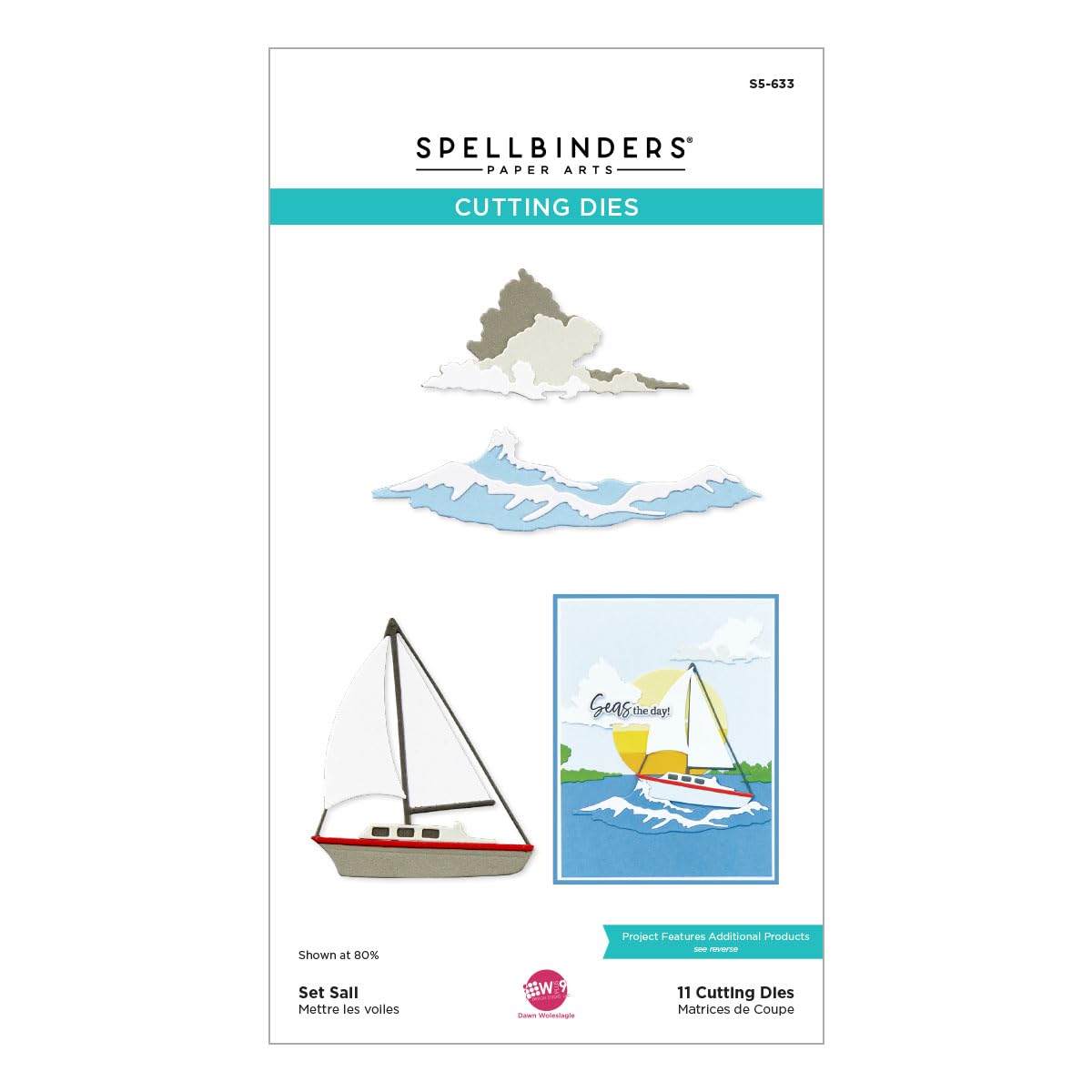 Amazon.com: Spellbinders Set Sail Etched Dies, Metal