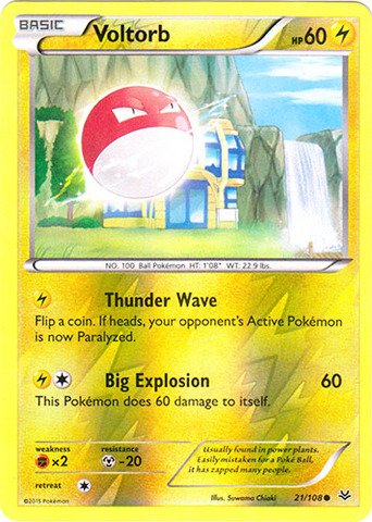 Pokemon Voltorb Card