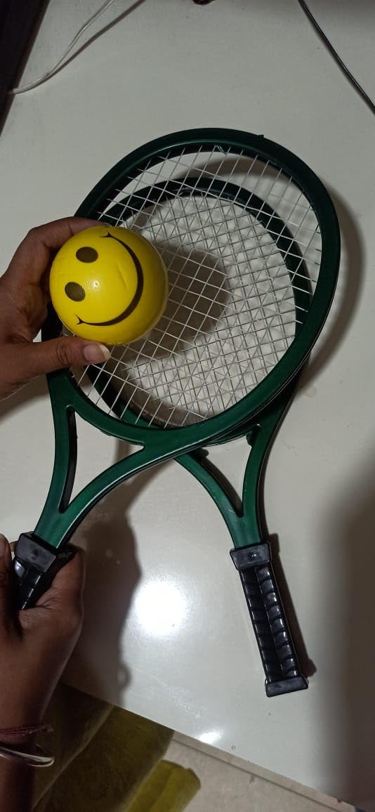 BAAL Plastic Tennis Racket Set For Kids With Ball Outdoor And Indoor ...