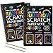 Amazon.com: MBJRFU Scratch Art Books for Kids Rainbow Scratch Paper for ...