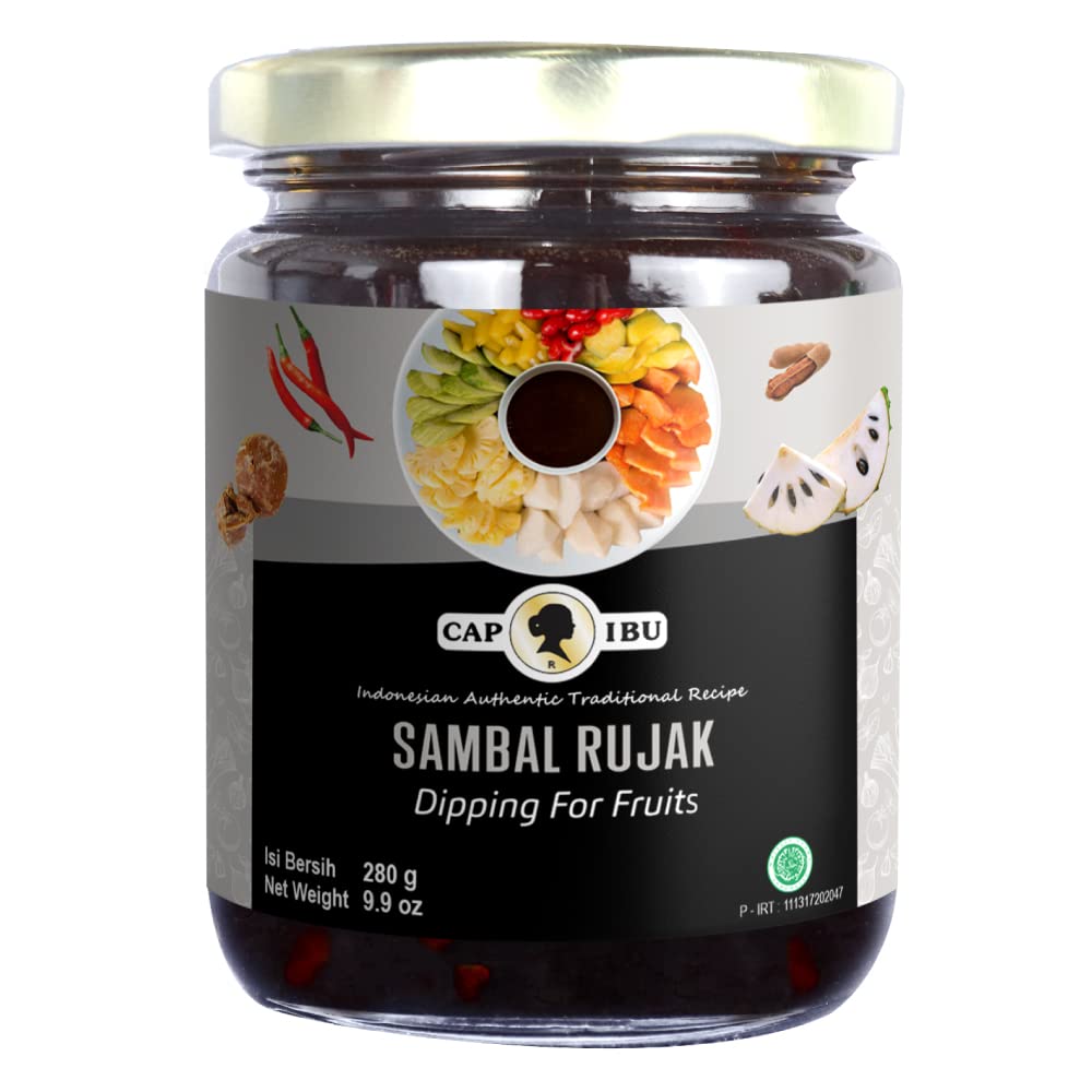 Amazon.com: Sambal Rujak (Fruits Dipping Sauce) - 10.5oz (Pack of 1)