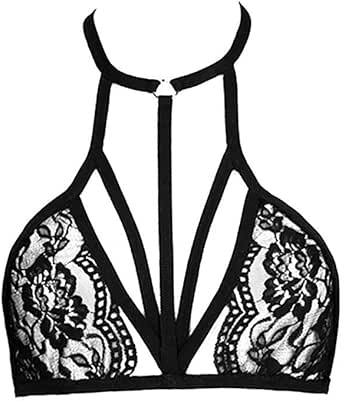 Harness Damen Offener BH Büstenhebe Offen Erotische BHS Latex Dessous Frauen Sexy Ouvert Push Up ...