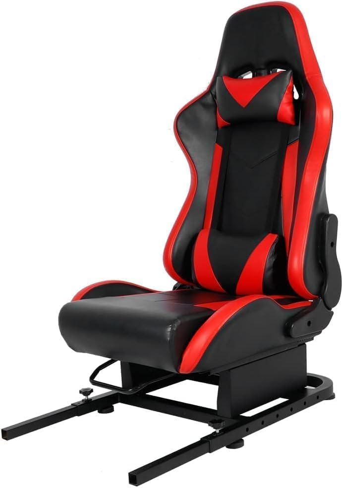 Amazon.com: Supllueer Racing Rear Seat Stand with Leather Gaming Chair ...