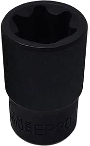 Amazon.com: JEUCLEL EP Socket EP20, 1/2” drive Female External E-Torx ...