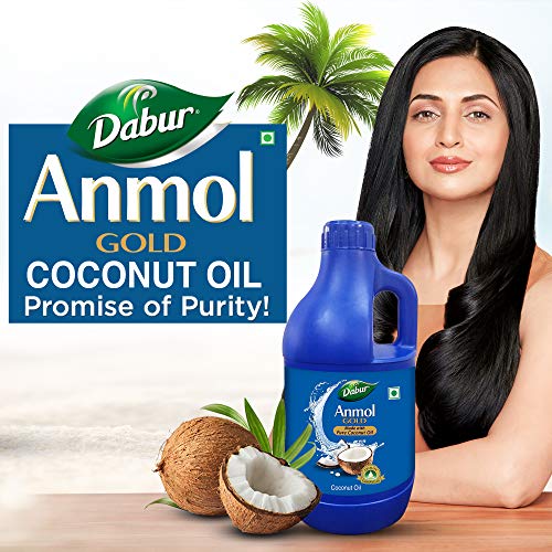 Dabur Anmol Gold 100 % Pure Coconut Oil - 1 L - Deal Mafia