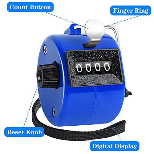 Snapklik.com : FEBSNOW 2 Pack Hand Tally Counter 4 Digital Click ...