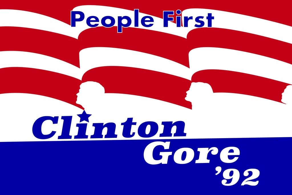 Amazon.com: Bill Clinton Al Gore 1992 Vote President Poster Election ...
