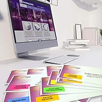 Amazon.com : Assorted Fluorescent Address Labels | 5 Colors - Green ...
