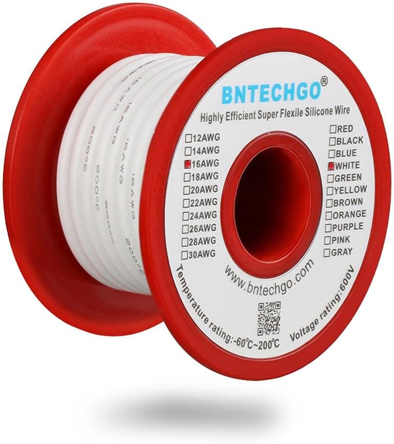 16 awg Silicone Electrical Wire 2 Conductor Parallel Wire line 60ft ...