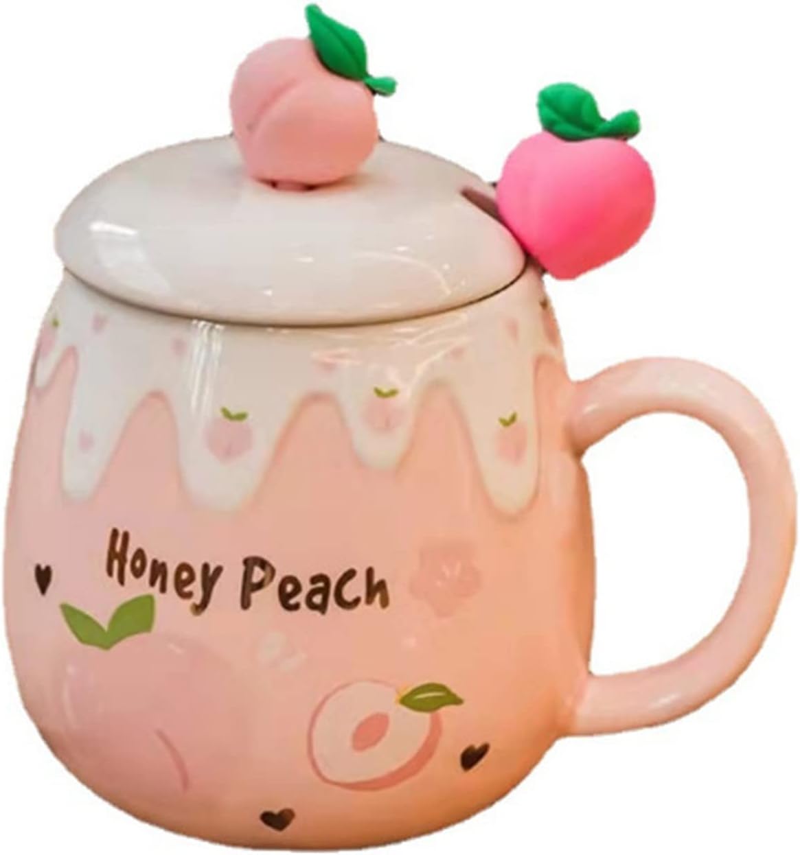 Amazon.com: UFOTSAM Coffee Mug Cups Ceramic Tea Cup Fruits Peach Shaped ...