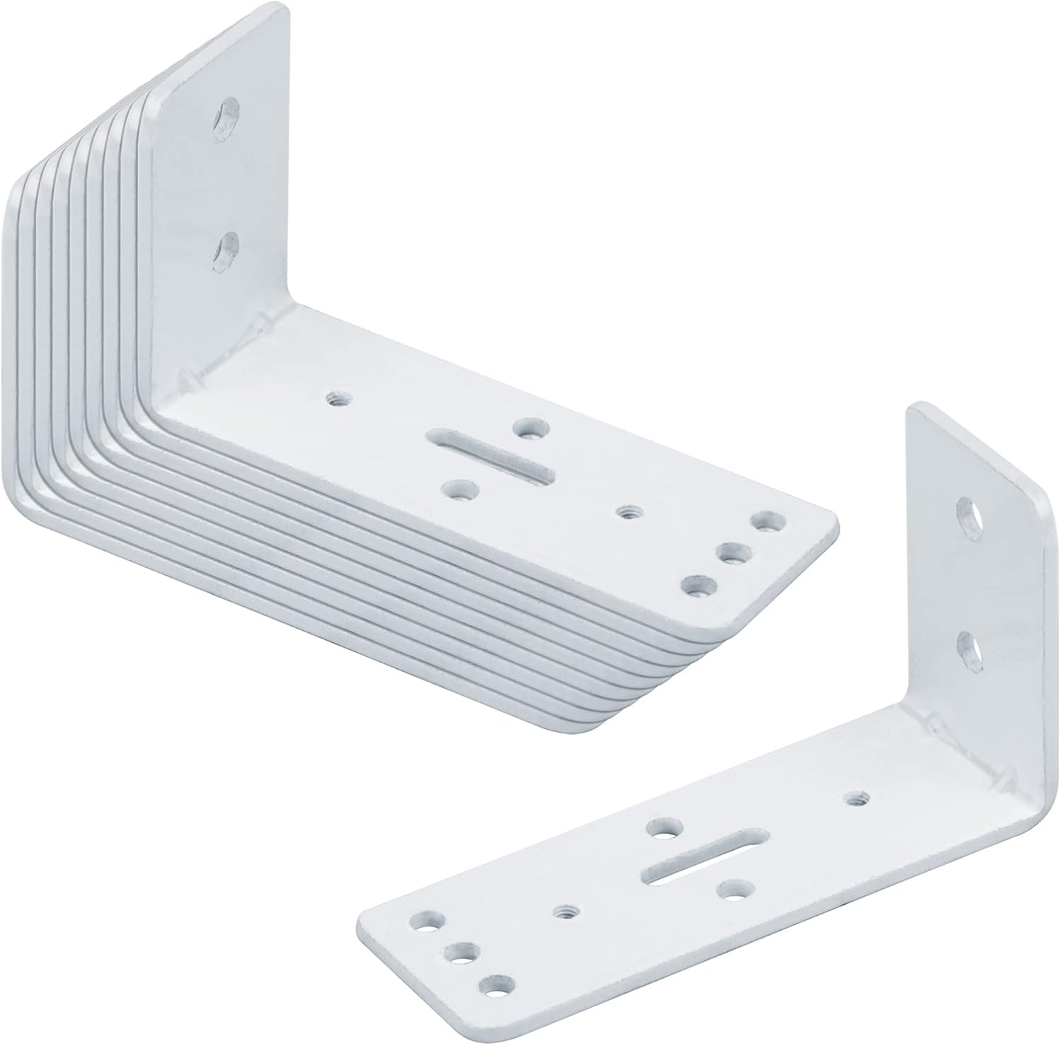 Amazon.com: 10PCS 4-1/8 Inch Conjoined Double Wall Bracket, Slightly ...