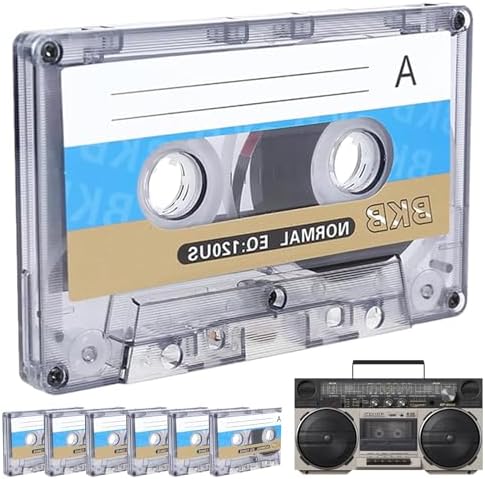 6Pcs Blank Cassette Tapes, Blank Cassette Tapes 90min, Blank Tapes, Professional Recording Time ...