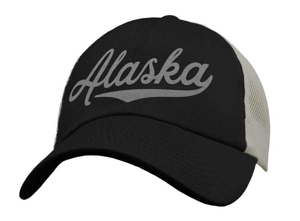 Amazon.com: State of Alaska Trucker Hat Baseball Cap - Sports Snapback ...