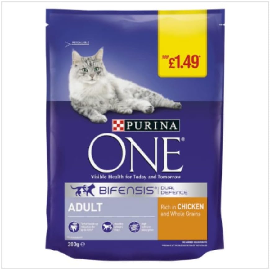 Purina One Chicken and Whole Grains 200g x Case of 6 : Amazon.co.uk ...