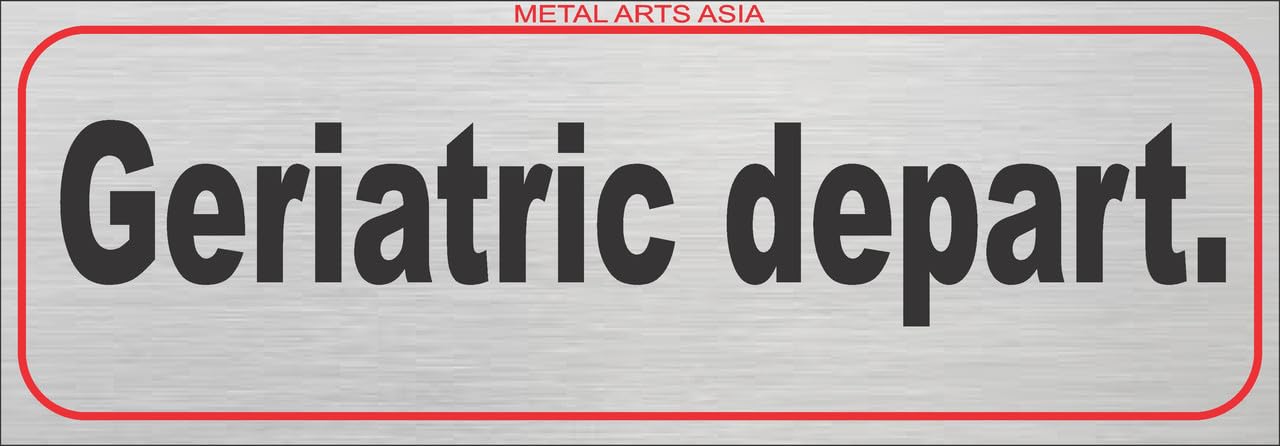 Metal Arts Asia Stainless Steel Engraved Signage l Geriatric department ...