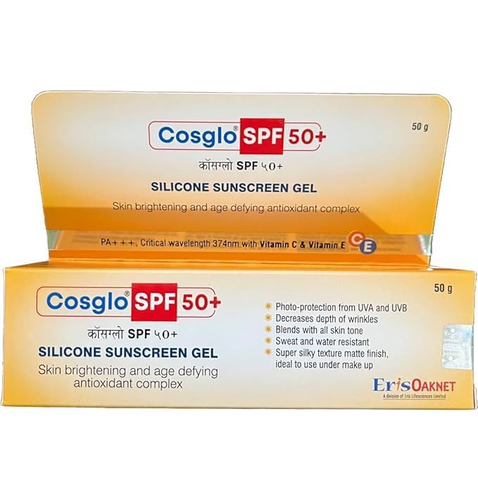 New Cosglo SPF50+++ Silicone Sunscreen Gel 50GM : Amazon.in: Beauty