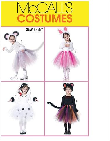 Amazon.com: McCall's Patterns M6182 Children's/Girls' Costumes, Size ...