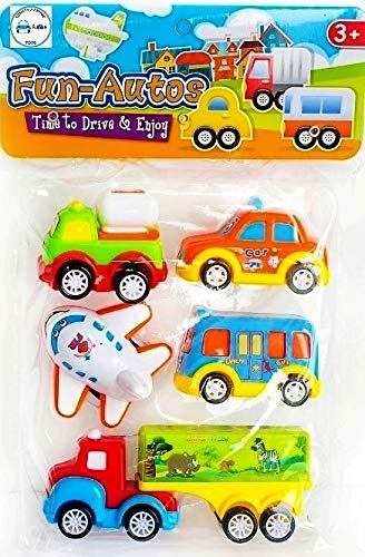 Buy PRIMEFAIR Unbreakable Automobile Car Toy Set, Pull Go Car Truck Toy ...