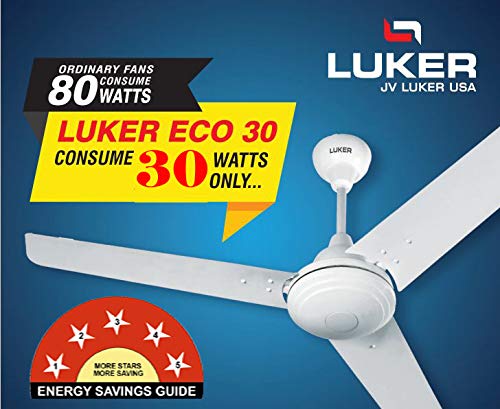 Buy Luker Eco 30 High Speed BLDC 5 Star Rated Ceiling Fan 30 watts ...