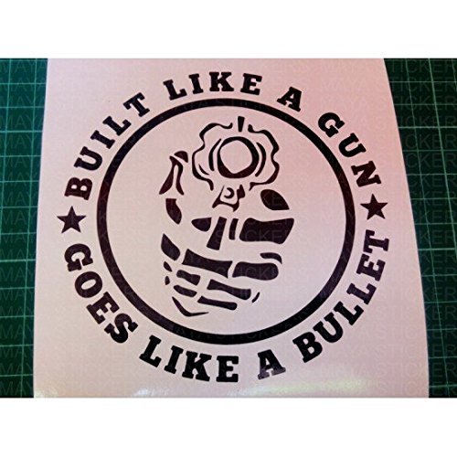 stickerbuy Built Like a Gun, Goes Like a Bullet Custom Sticker Bullet ...