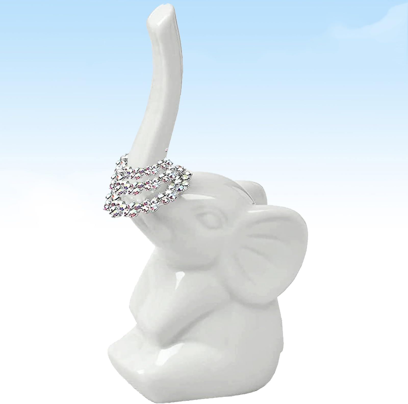 Amazon.com: Beth Marie Luxury Boutique Baby Elephant Ring Holder, Pink ...