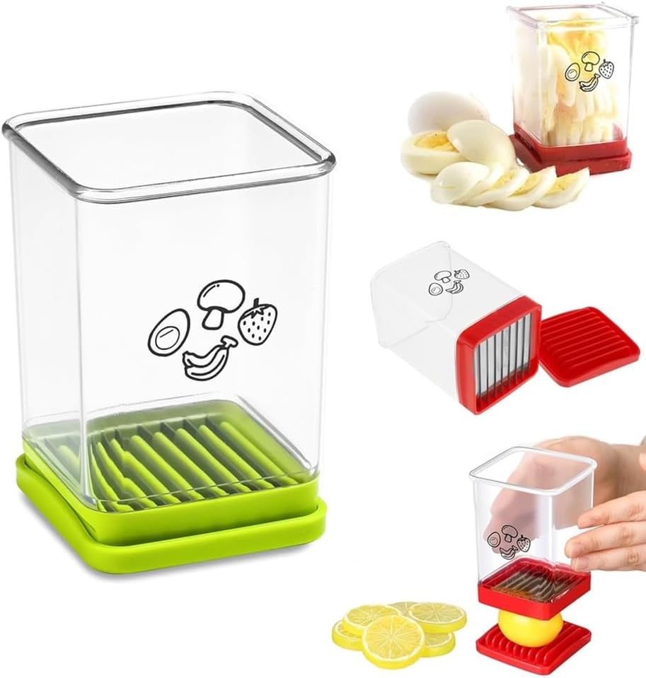 Amazon.com: Fruit Slicer Cup Fruit and Vegetable Speed Slicer with Push ...