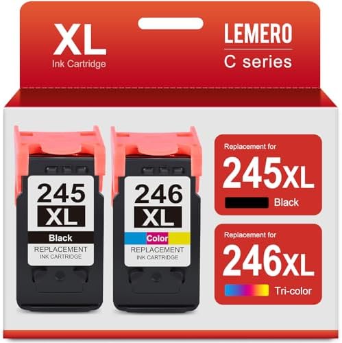 Amazon.com: myCartridge SUPRINT 245XL 246XL Combo Pack Ink Cartridge Replacement for Canon 245XL ...