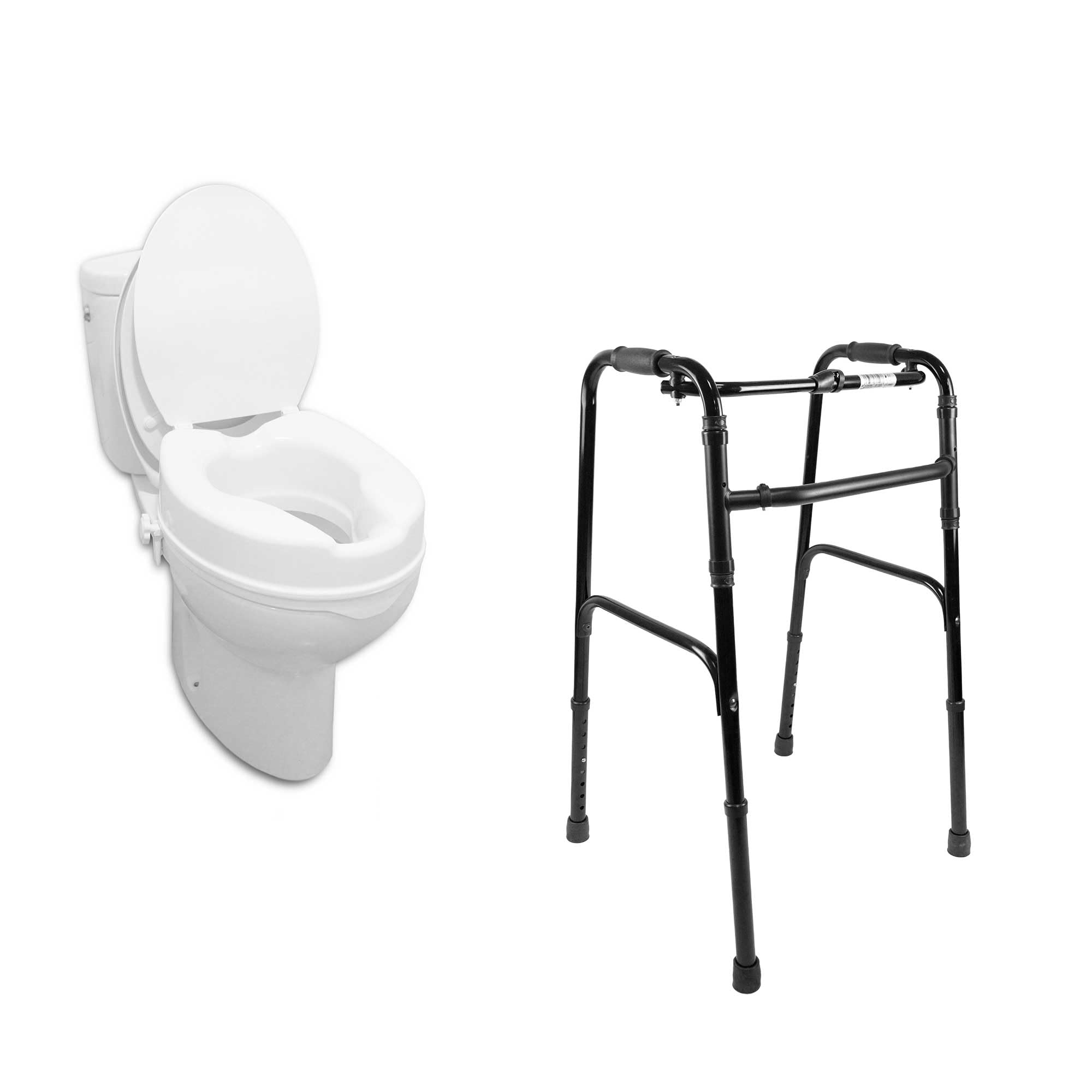 Amazon.com: PEPE - Toilet Seat Risers for Seniors with Lid (4") and ...