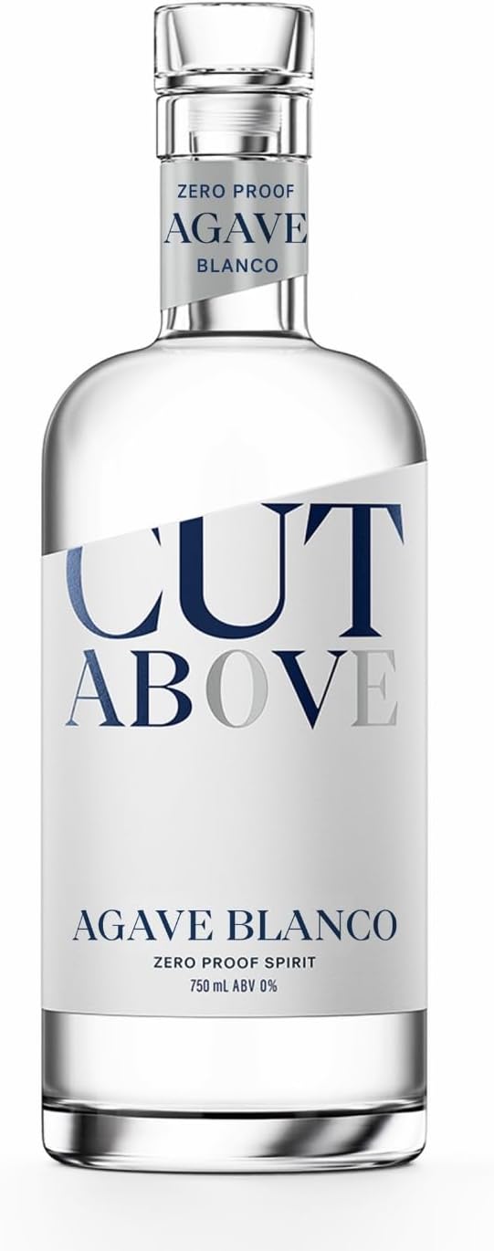Amazon.com : CUT ABOVE Zero Alcohol Agave Blanco | Premium Zero Proof ...