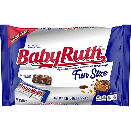 Amazon.com : Baby Ruth, Baby Ruth Fun Size Jumbo, 19.8 Ounce : Grocery ...