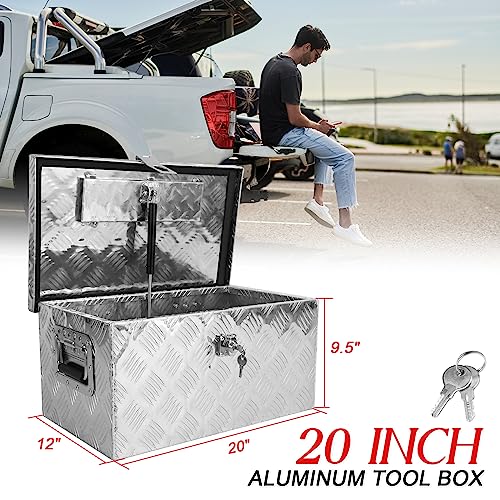 Snapklik.com : BLACKHORSE-RACING 20 Inch Aluminum Truck Tool Box