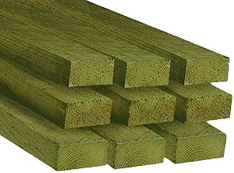 6 X 2 Timber (47 X 150MM) C16 Sawn Treated Timber 3MTR - Pack of 6 ...