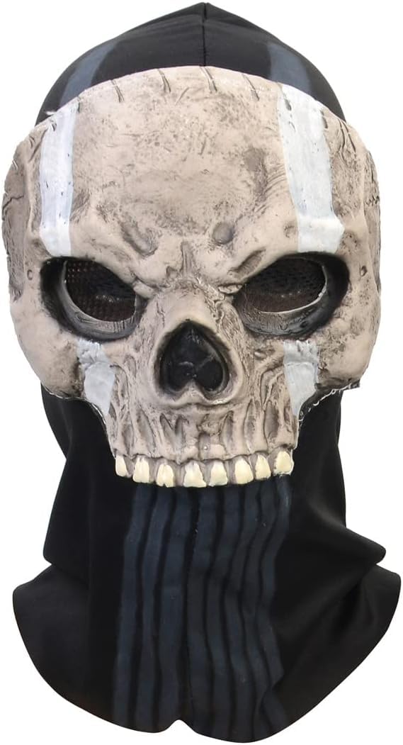 Amazon.com: TAMRAN Ghost Mask, Skull Full Face Mask, Skeleton Mask ...
