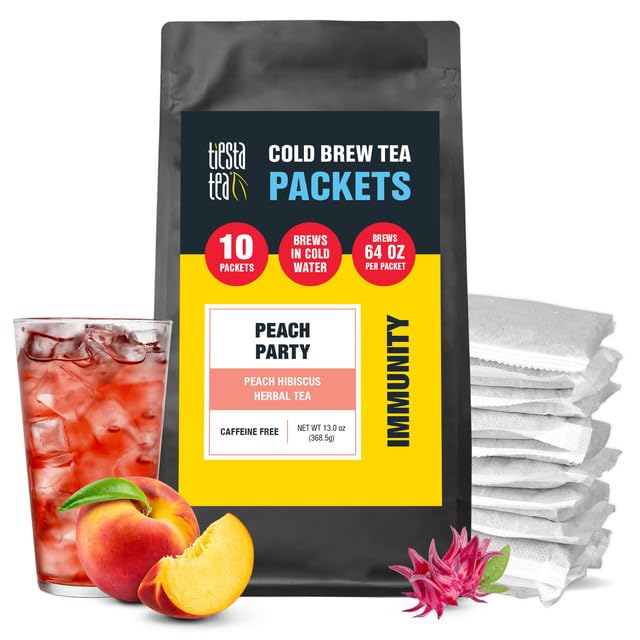 Amazon.com : Tiesta Tea - Peach Party Cold Brew, Peach Hibiscus Herbal ...