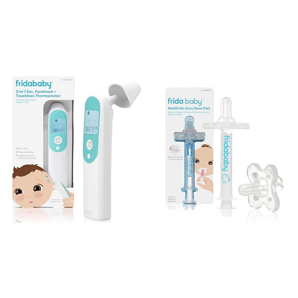 Amazon.com : Frida Baby Thermometer, 3-in-1 Infrared Thermometer for ...