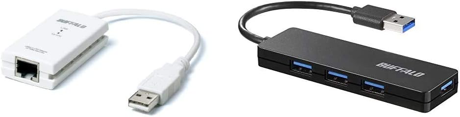 Amazon.co.jp: BUFFALO BSH4U125U3BK Wired LAN Adapter LUA3-U2-ATX 10 ...