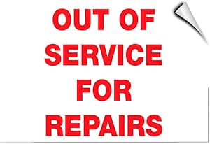 Amazon.com : Out of Service for Repairs Business Elevator Label Decal ...